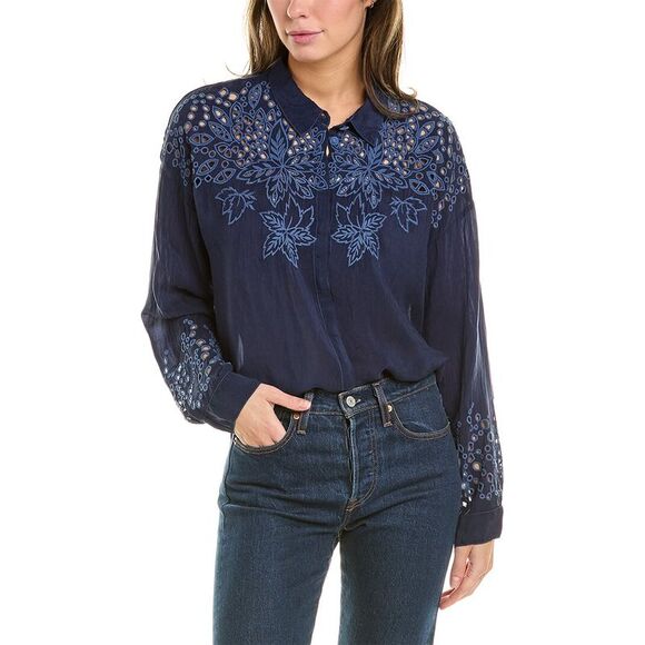 Johnny Was | Tops | Johnny Was Lotus Eyelet Top | Poshmark